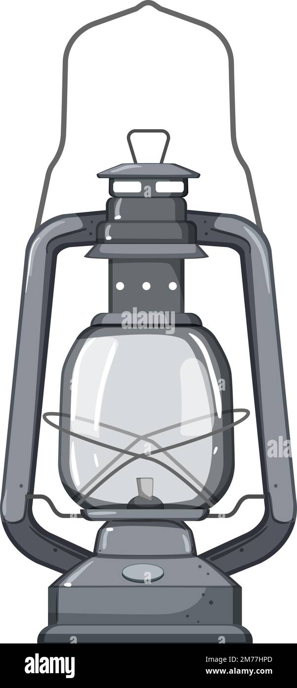 fire kerosene lamp cartoon vector illustration Stock Vector Image & Art ...