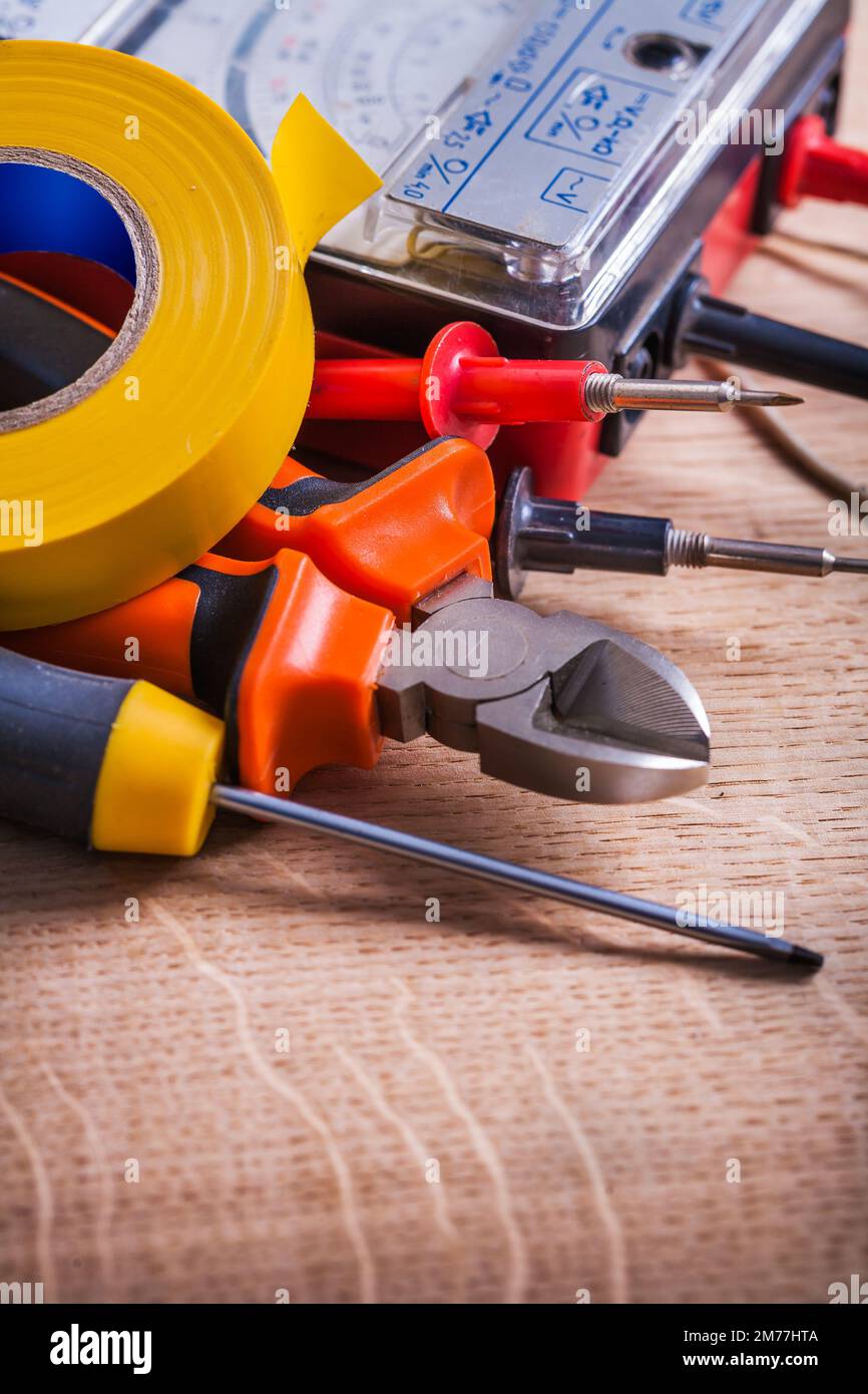 very close up view electrical tools insulation resistance tester ...