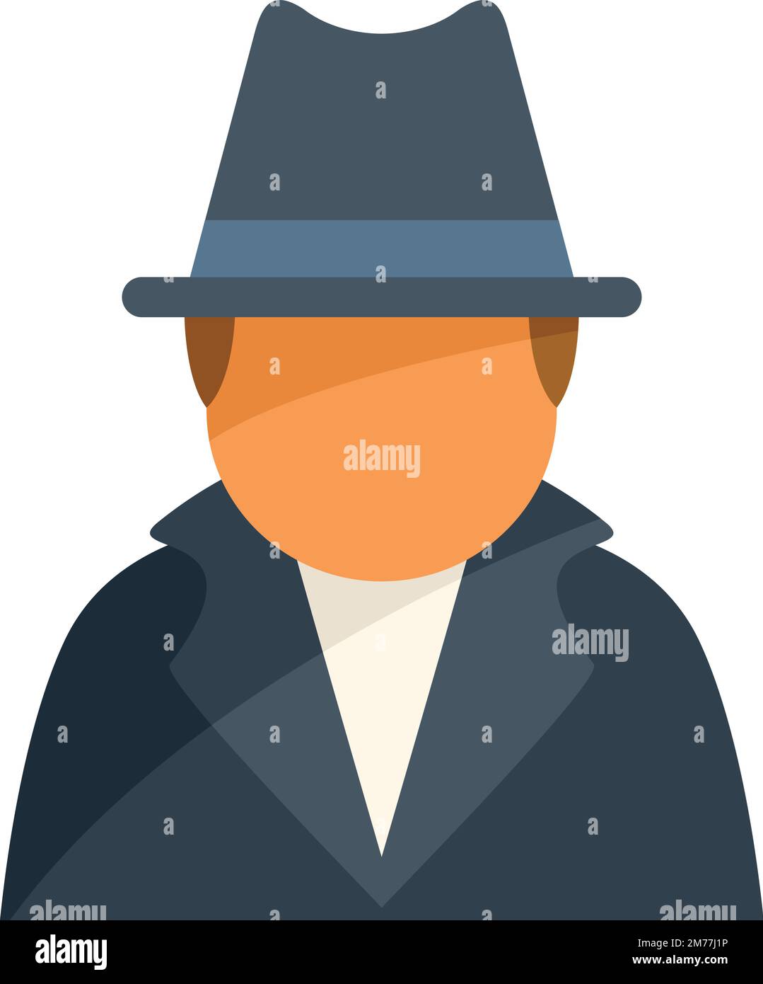 Security agent icon flat vector. Secret service. Support call isolated ...