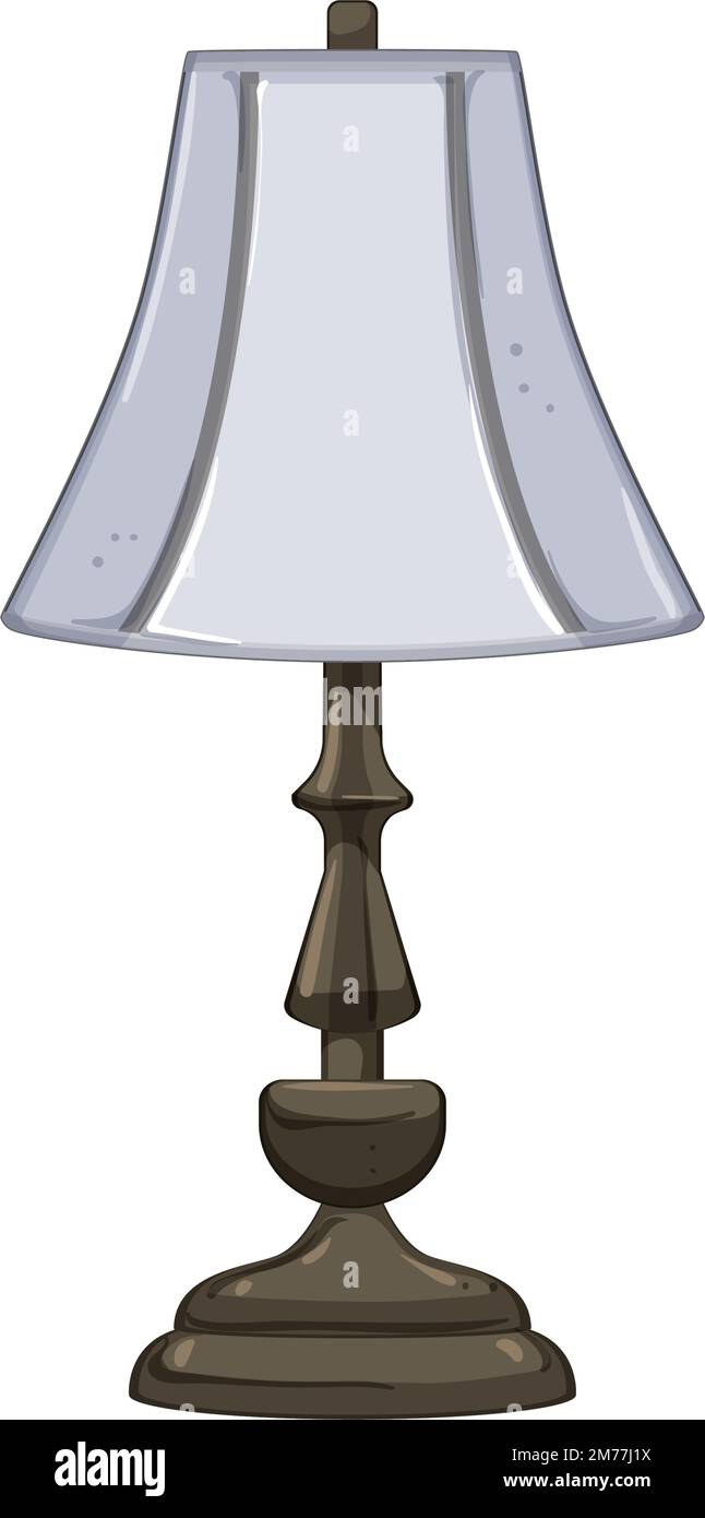 modern lamp table cartoon vector illustration Stock Vector Image & Art ...