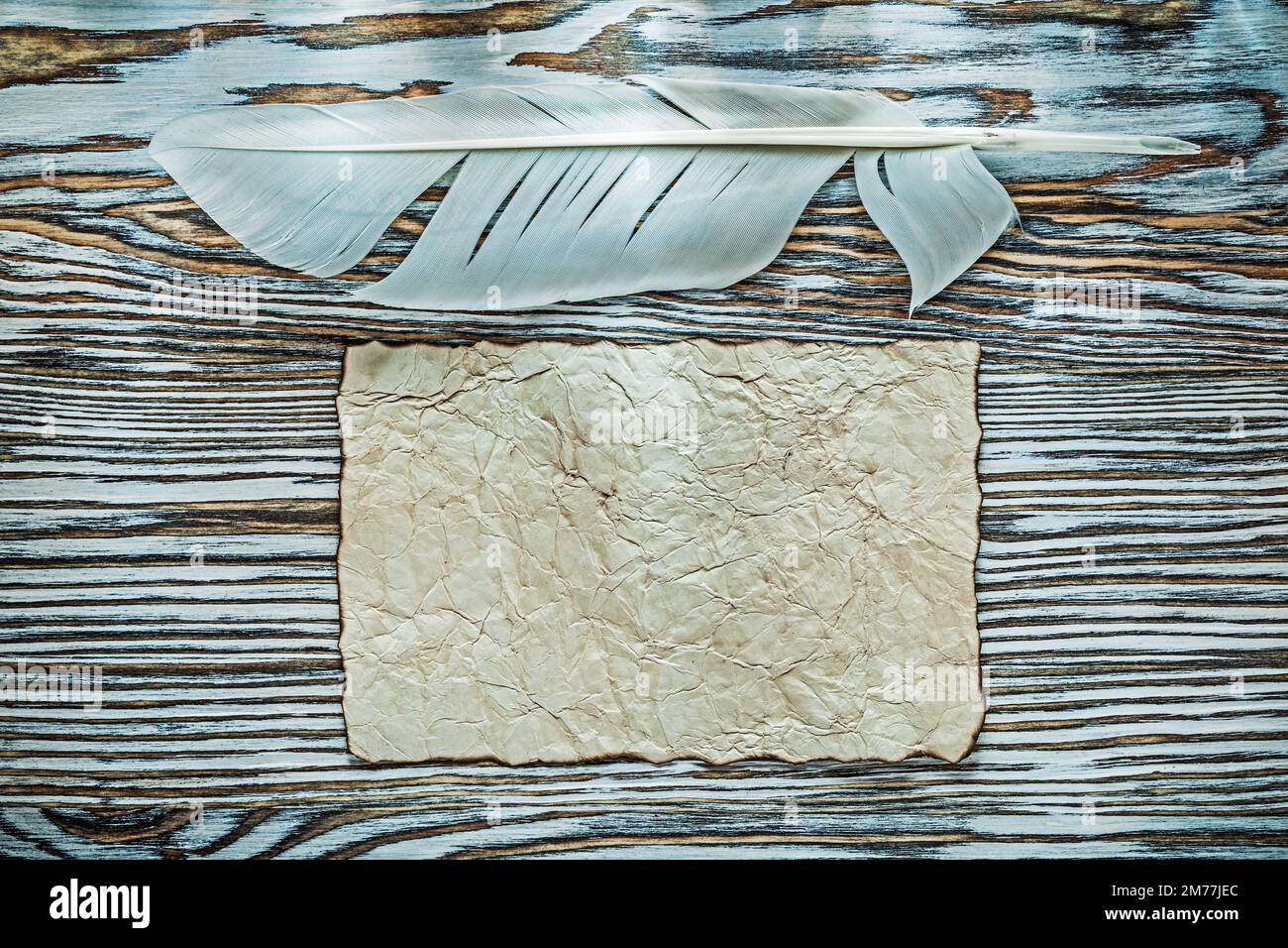 Vintage paper roll quill hi-res stock photography and images - Alamy