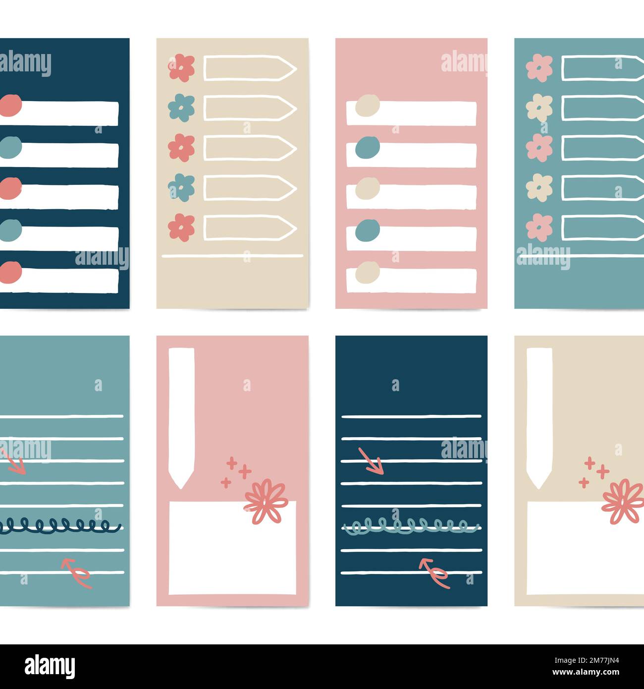 Colorful school sticker collection Cut Out Stock Images & Pictures - Alamy