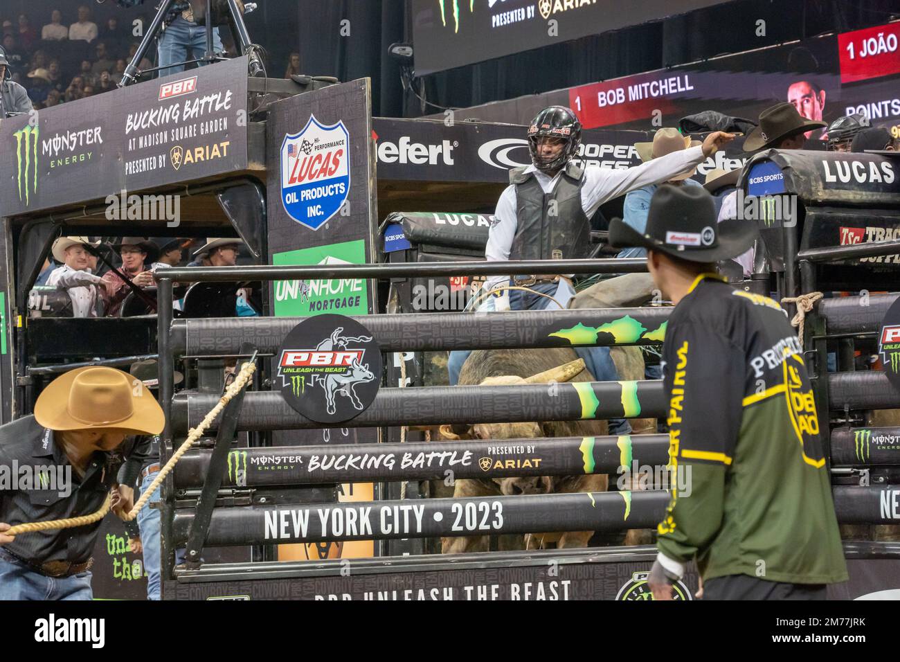 New York, United States. 07th Jan, 2023. João Lucas rides Little R ...