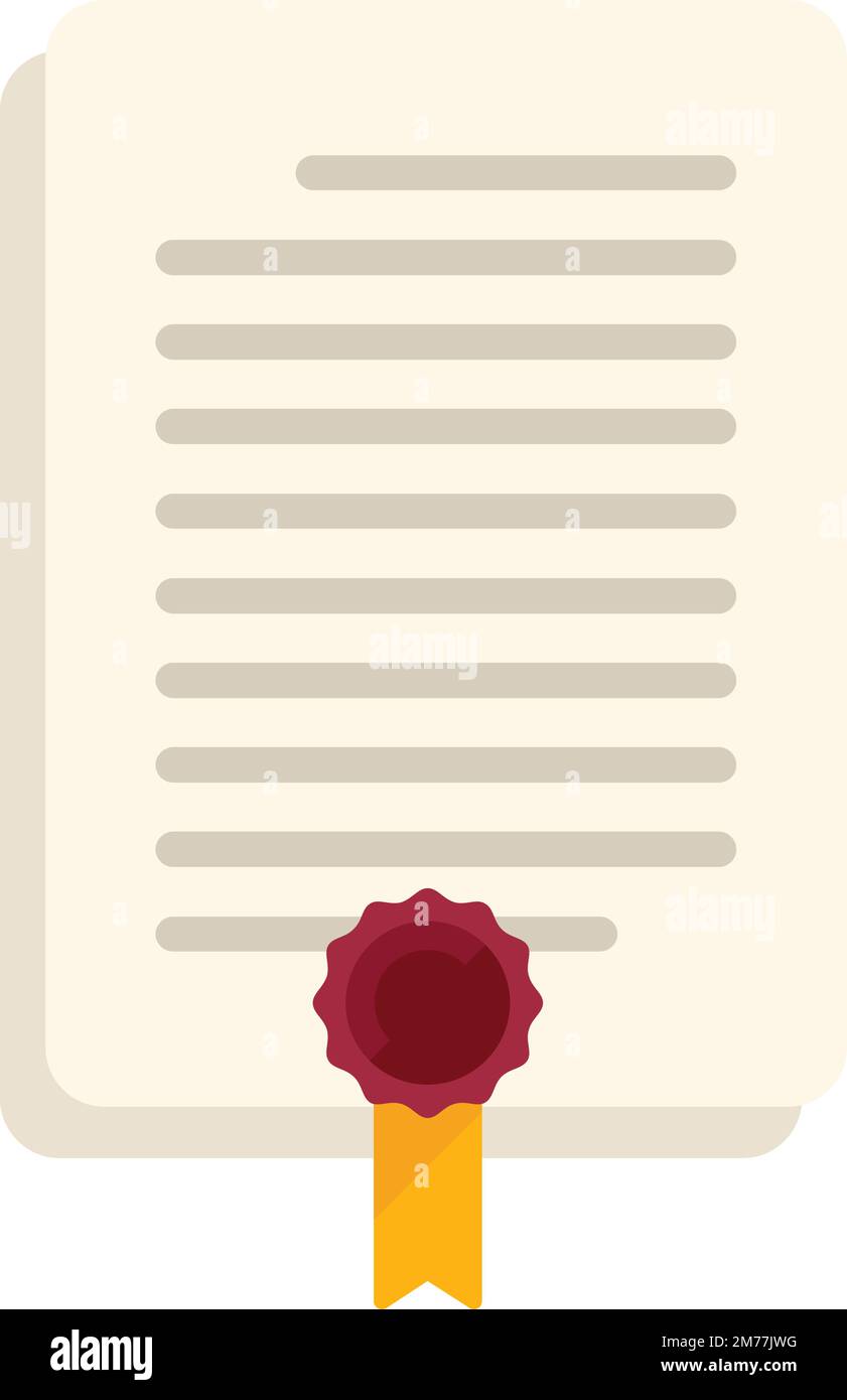 Agent diploma icon flat vector. Secret service. Call center isolated ...