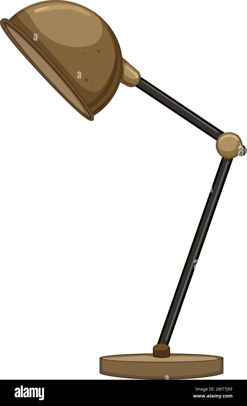 furniture lamp table cartoon vector illustration Stock Vector Image ...