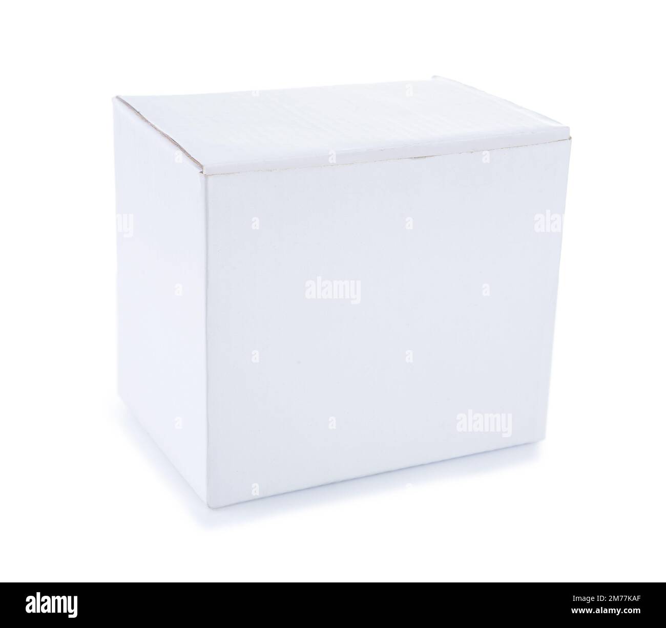 white paper box isolated on white background Stock Photo - Alamy