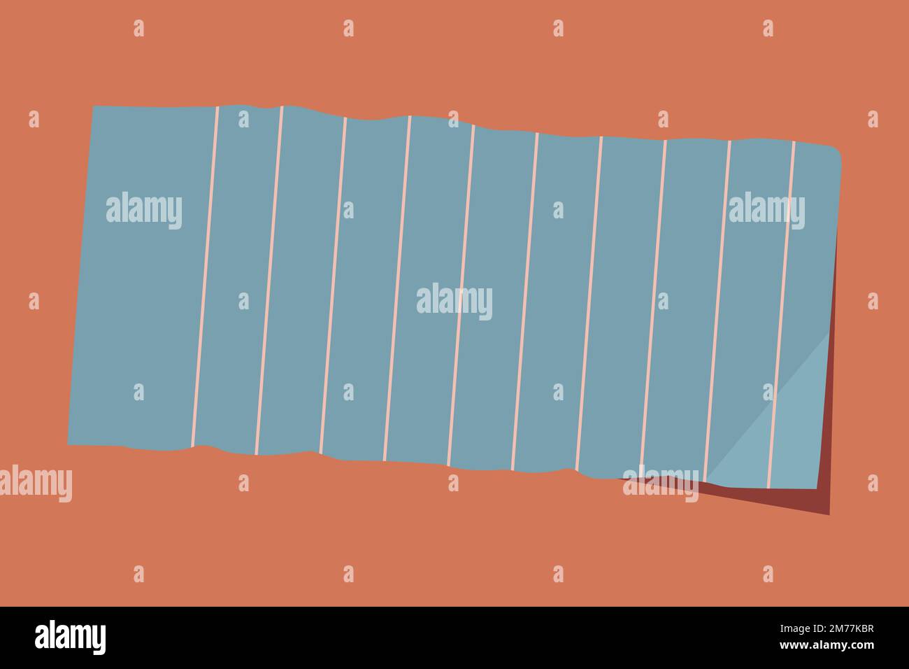 Rectangle blue notepaper template vector Stock Vector Image & Art - Alamy