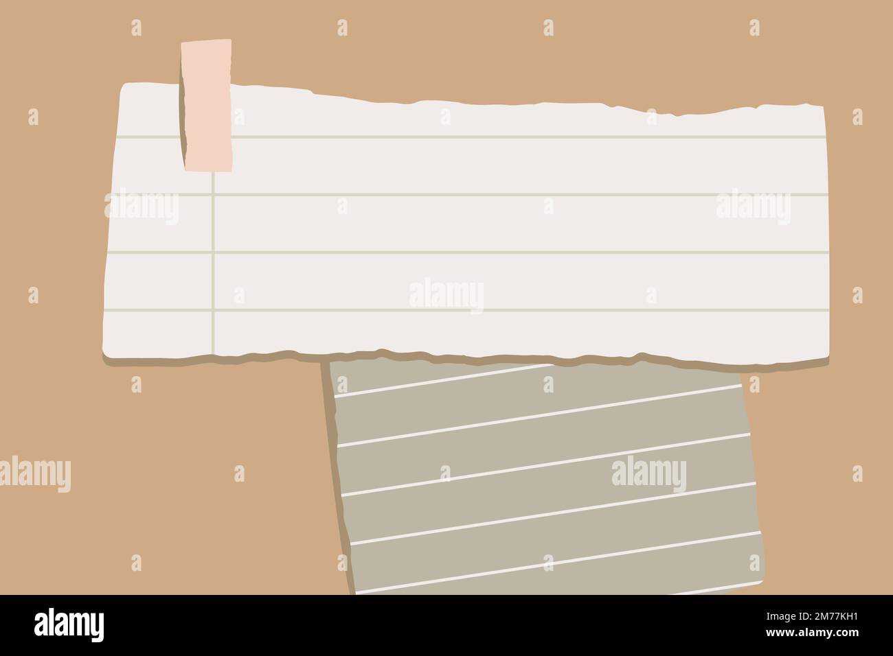 Rectangle beige notepaper template vector Stock Vector Image & Art - Alamy