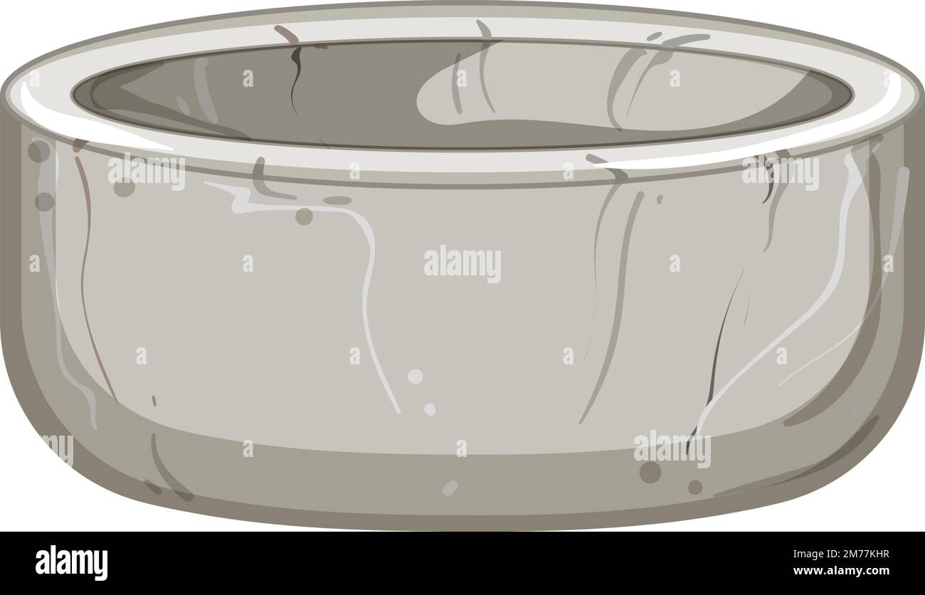 modern marble bowl cartoon vector illustration Stock Vector Image & Art ...
