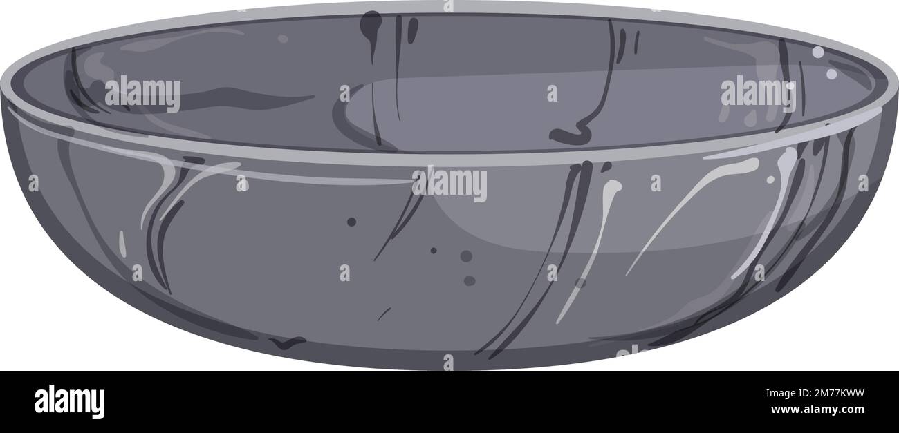 natural marble bowl cartoon vector illustration Stock Vector Image ...