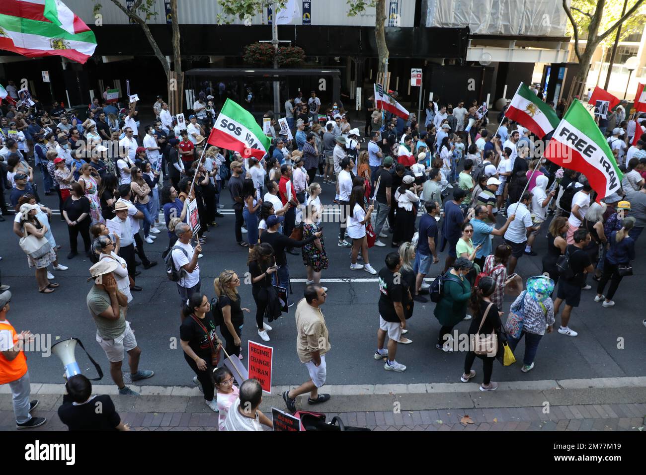 Sydney, Australia. 8th January 2023. Iranians protest against the ...