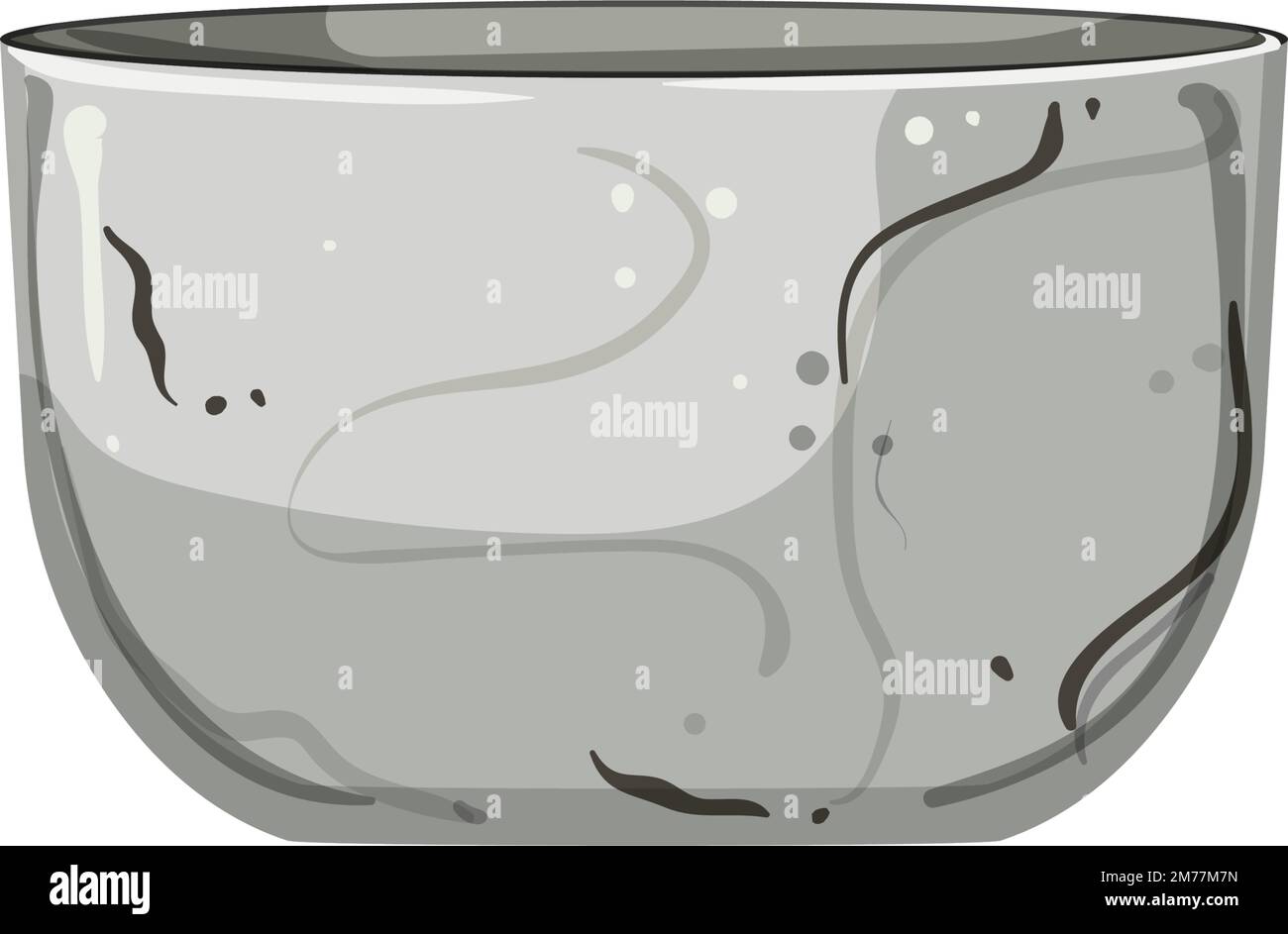 meal marble bowl cartoon vector illustration Stock Vector Image & Art ...