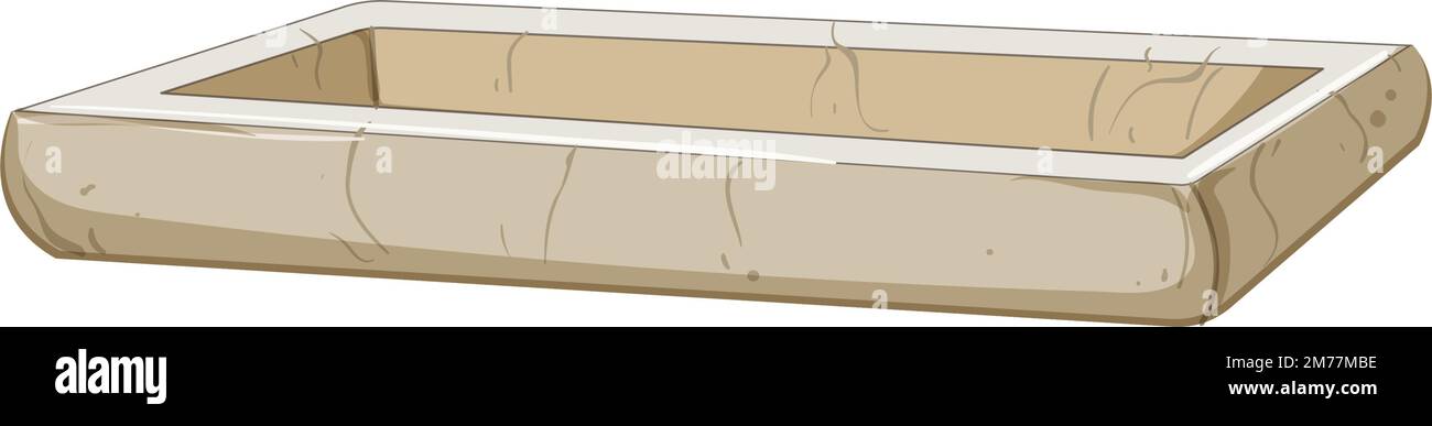 food marble tray cartoon vector illustration Stock Vector Image & Art ...