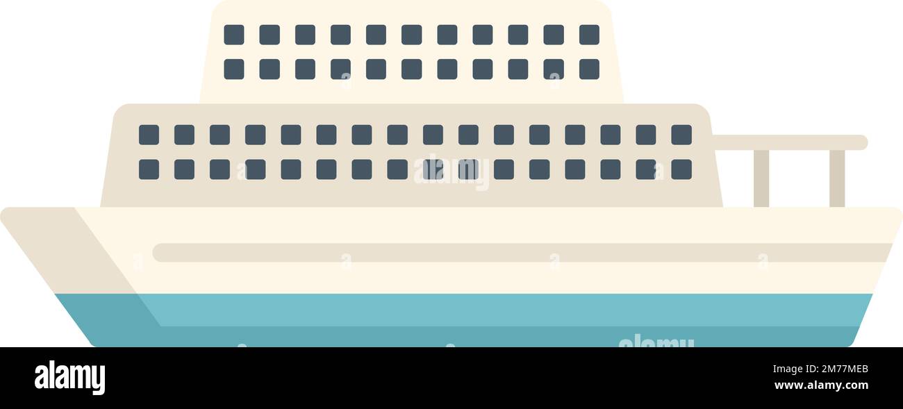 Ferry boat dock icon flat vector. Water sea. Car cargo isolated Stock Vector Image & Art - Alamy