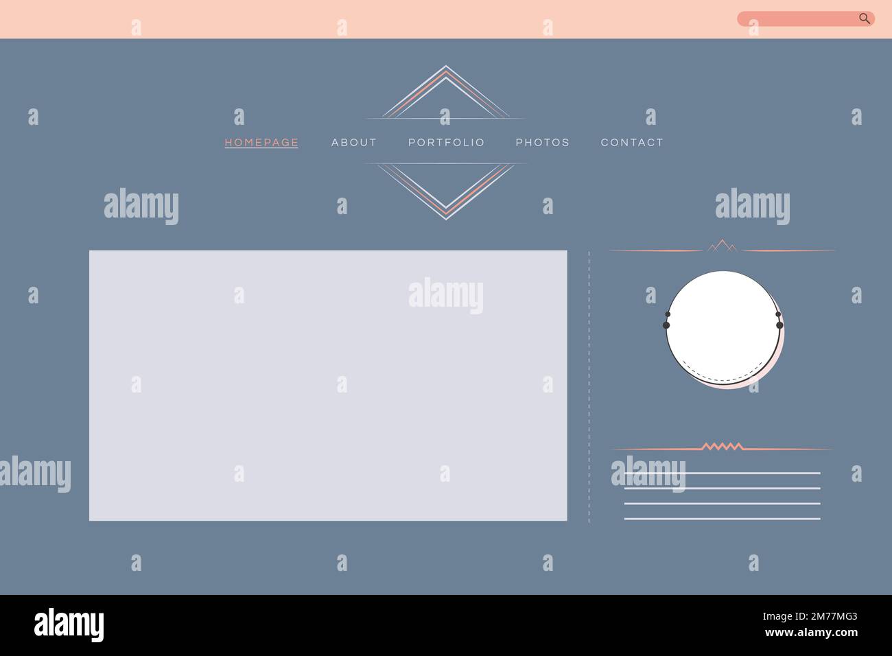 Blue portfolio Stock Vector Images - Alamy