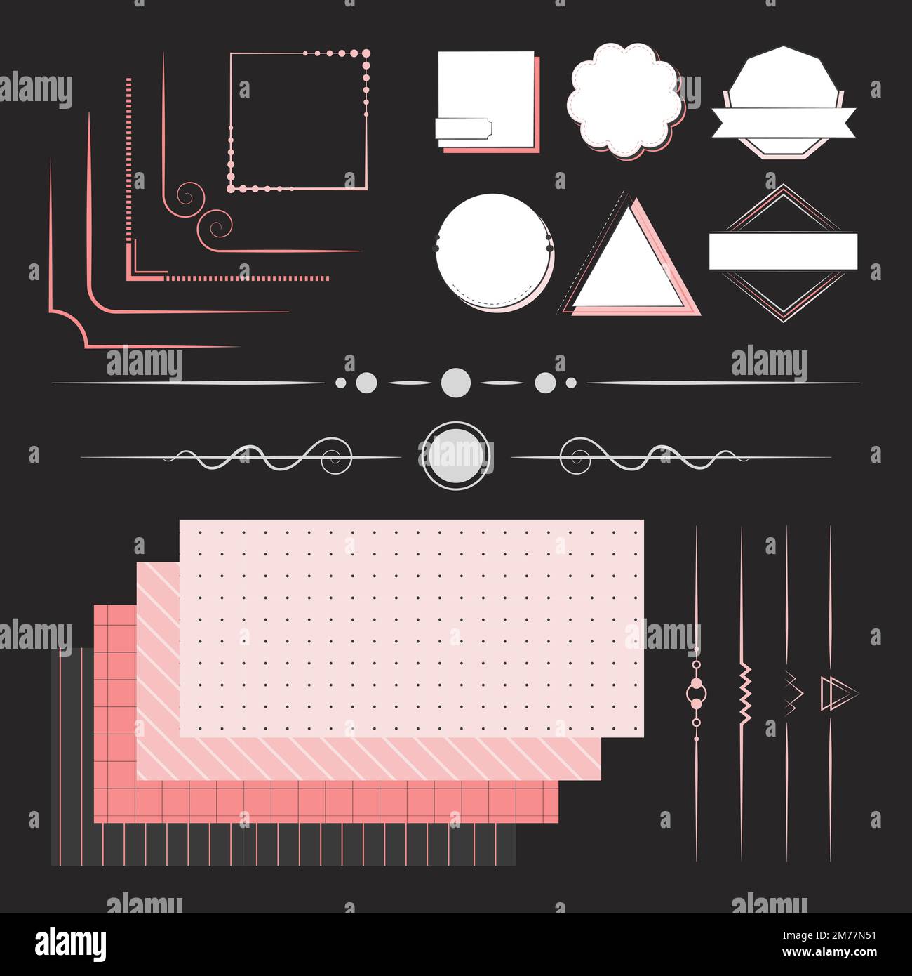 Set of design elements vector Stock Vector Image & Art - Alamy