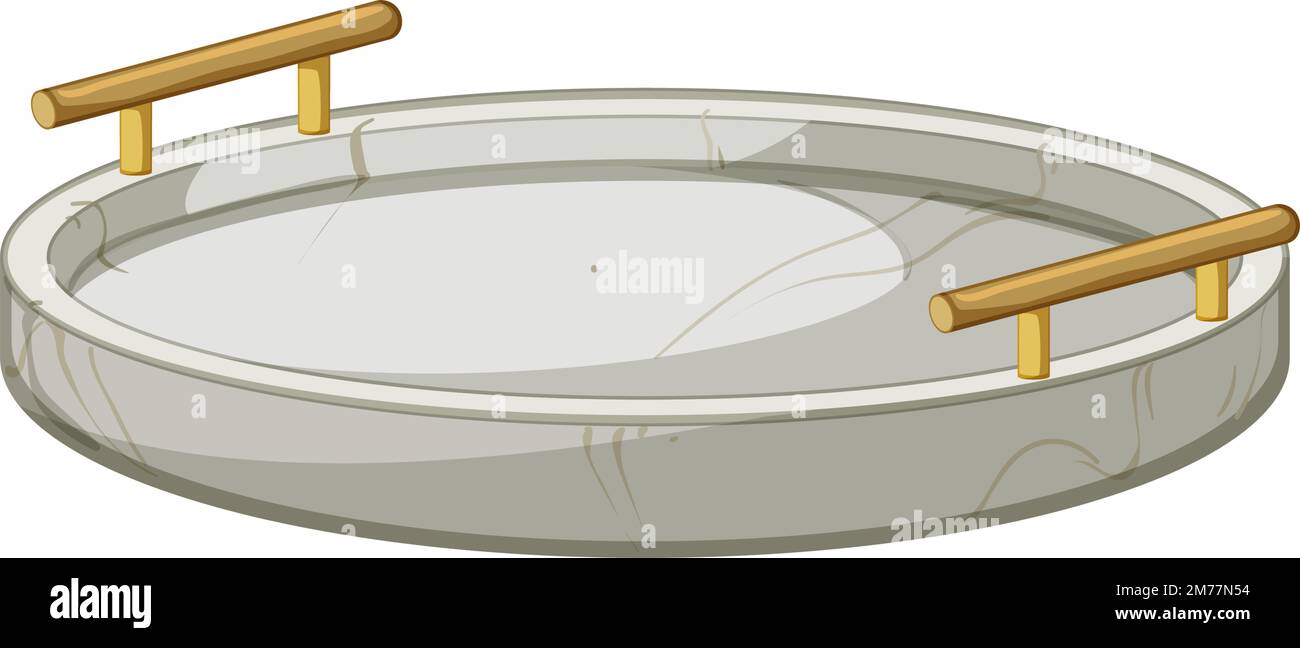 modern marble tray cartoon vector illustration Stock Vector Image & Art ...