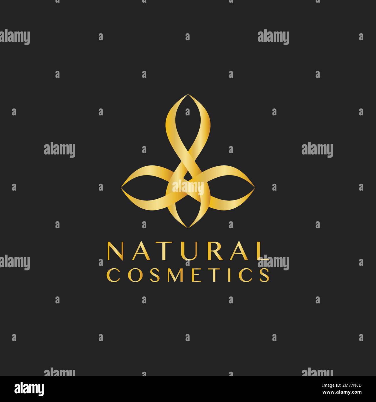 Natural cosmetics design logo vector Stock Vector Image & Art - Alamy