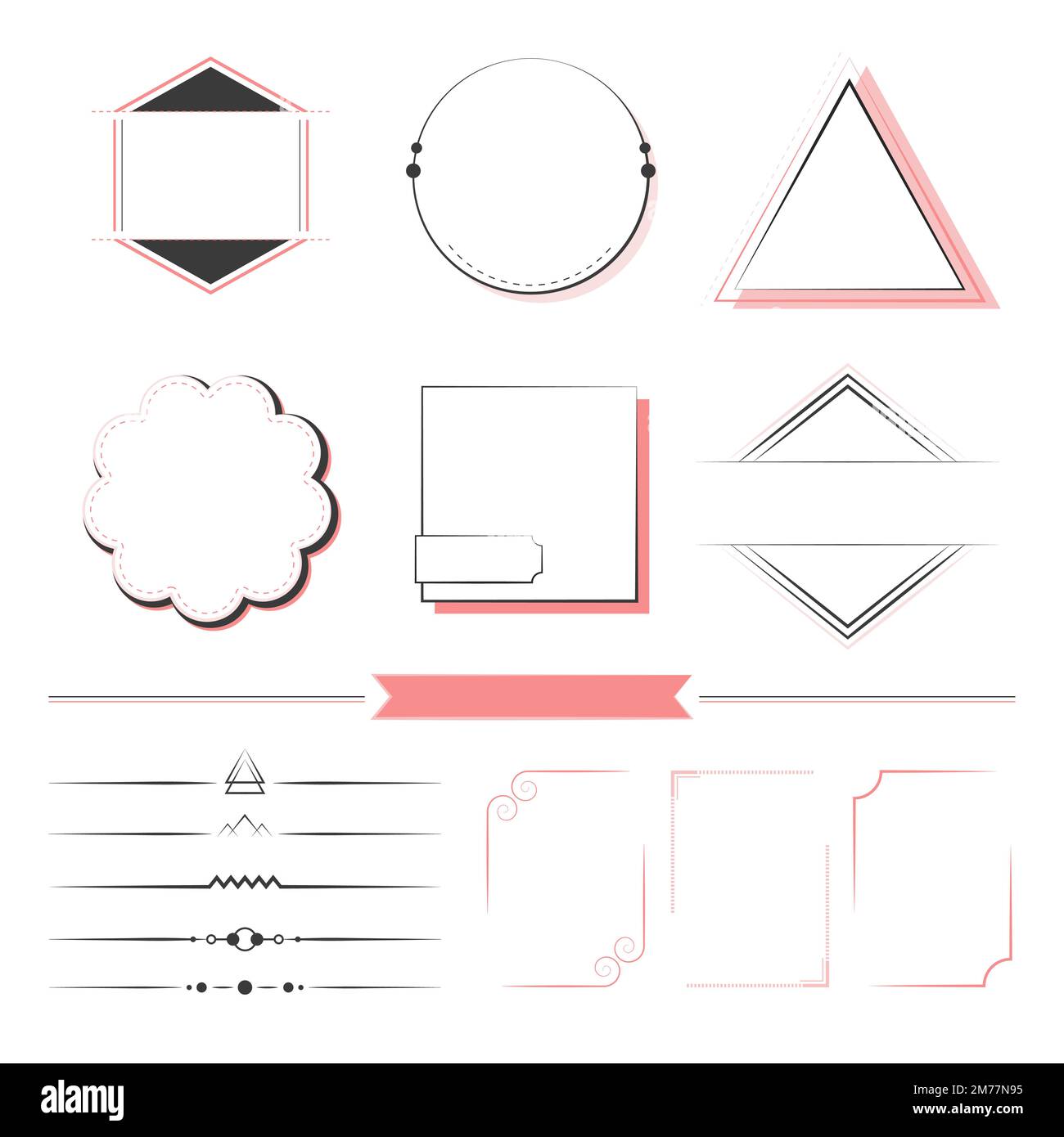 Set of design elements vector Stock Vector Image & Art - Alamy