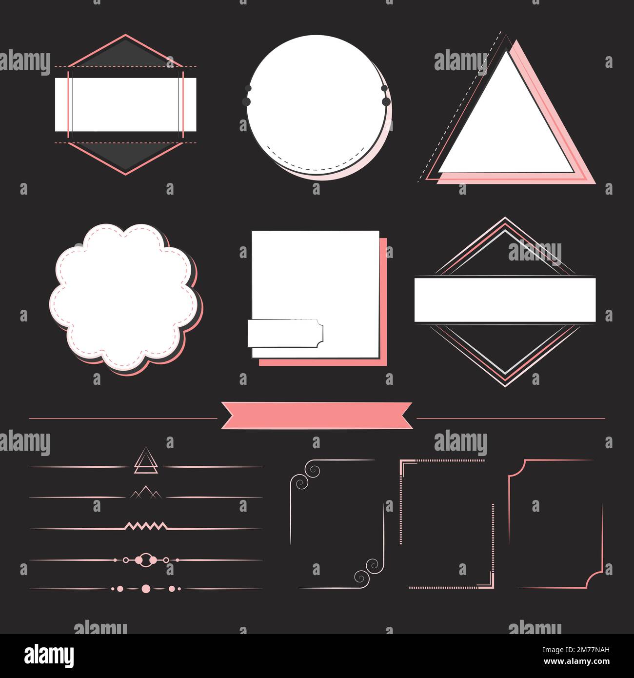 Set of design elements vector Stock Vector Image & Art - Alamy