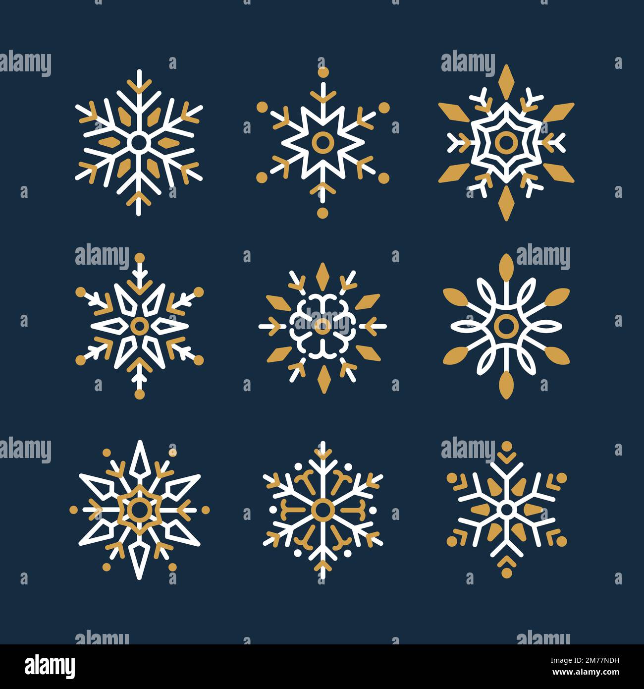 Types of snowflakes hi-res stock photography and images - Alamy