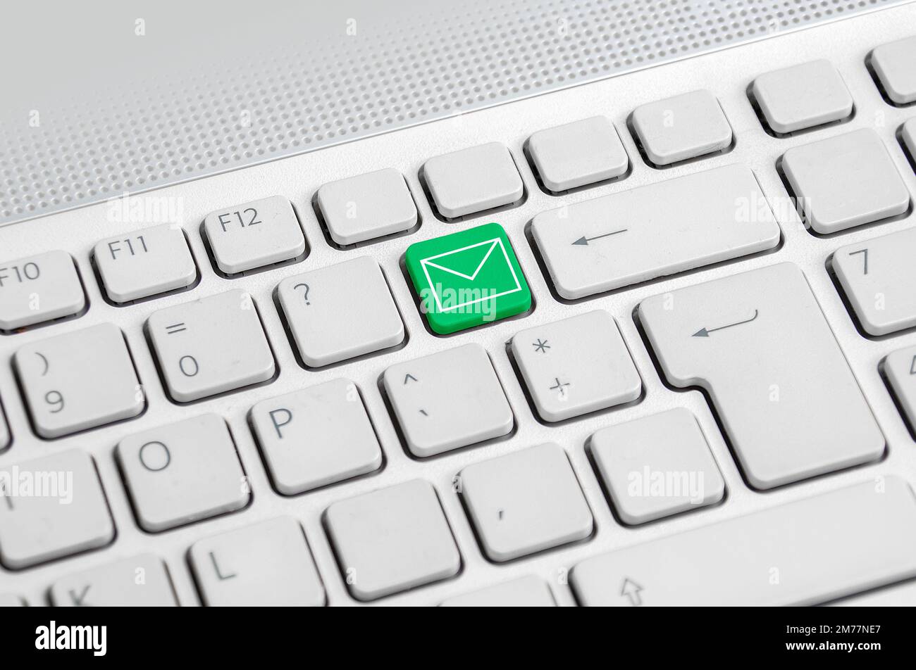Closeup of a highlighted key business email on a computer keyboard ...