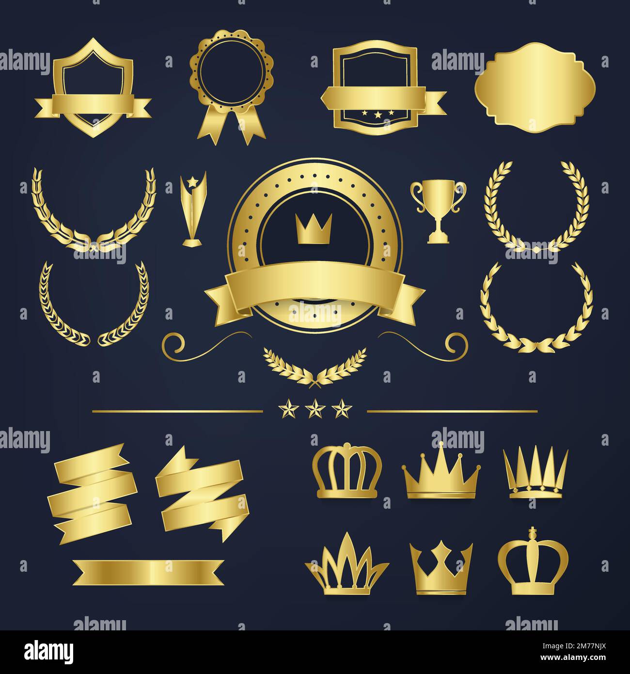 Premium quality badge and banner collection vectors Stock Vector Image ...