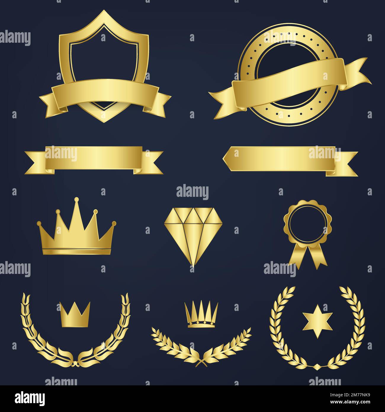 Set of awards and badges vector Stock Vector Image & Art - Alamy