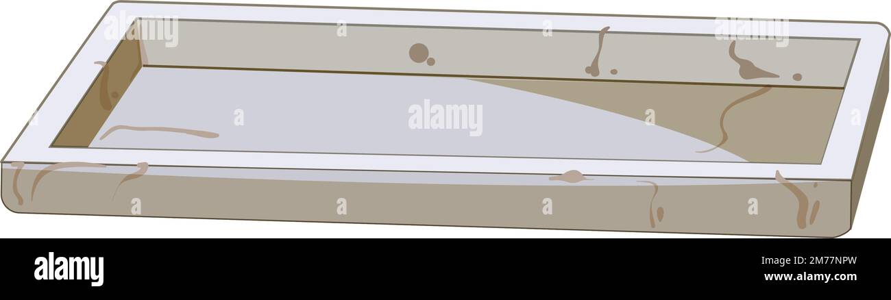 nutrition marble tray cartoon vector illustration Stock Vector Image ...