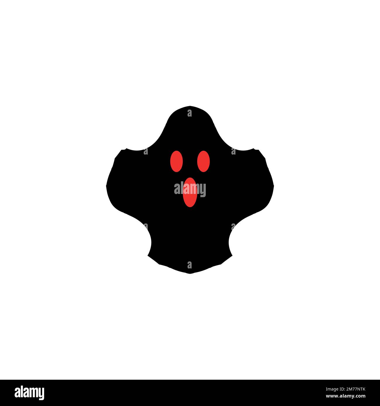 Ghost icon. Simple style Halloween holiday poster background symbol ...