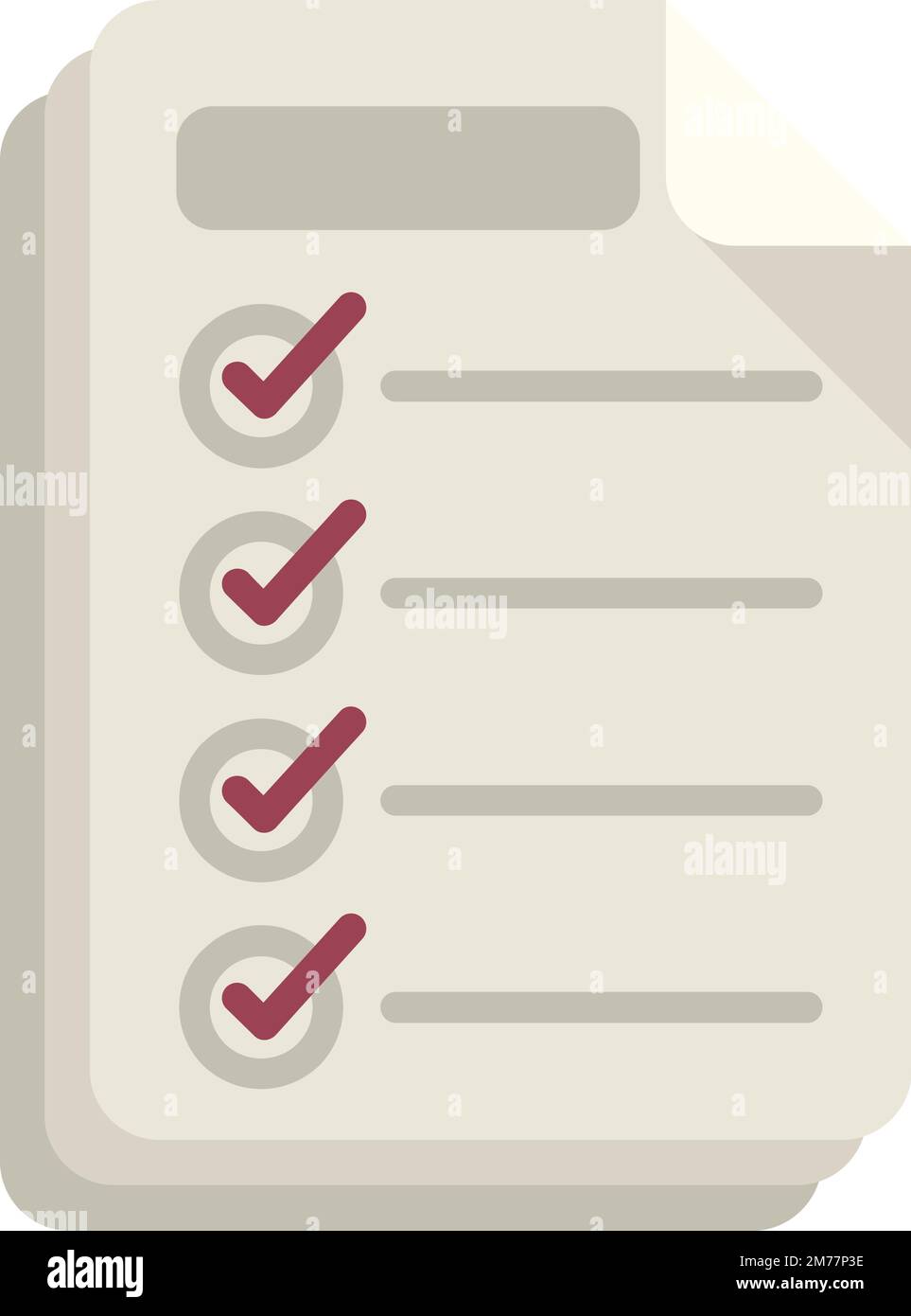 To do list icon flat vector. Expert standard. Work complete isolated ...