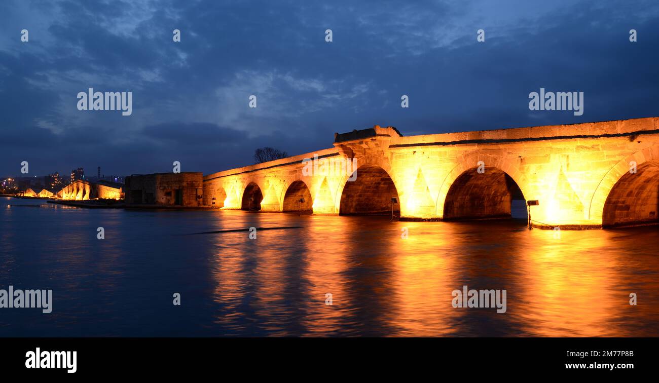 Kanuni Sultan Suleyman Bridge, located in Buyukcekmece, Turkey, was ...