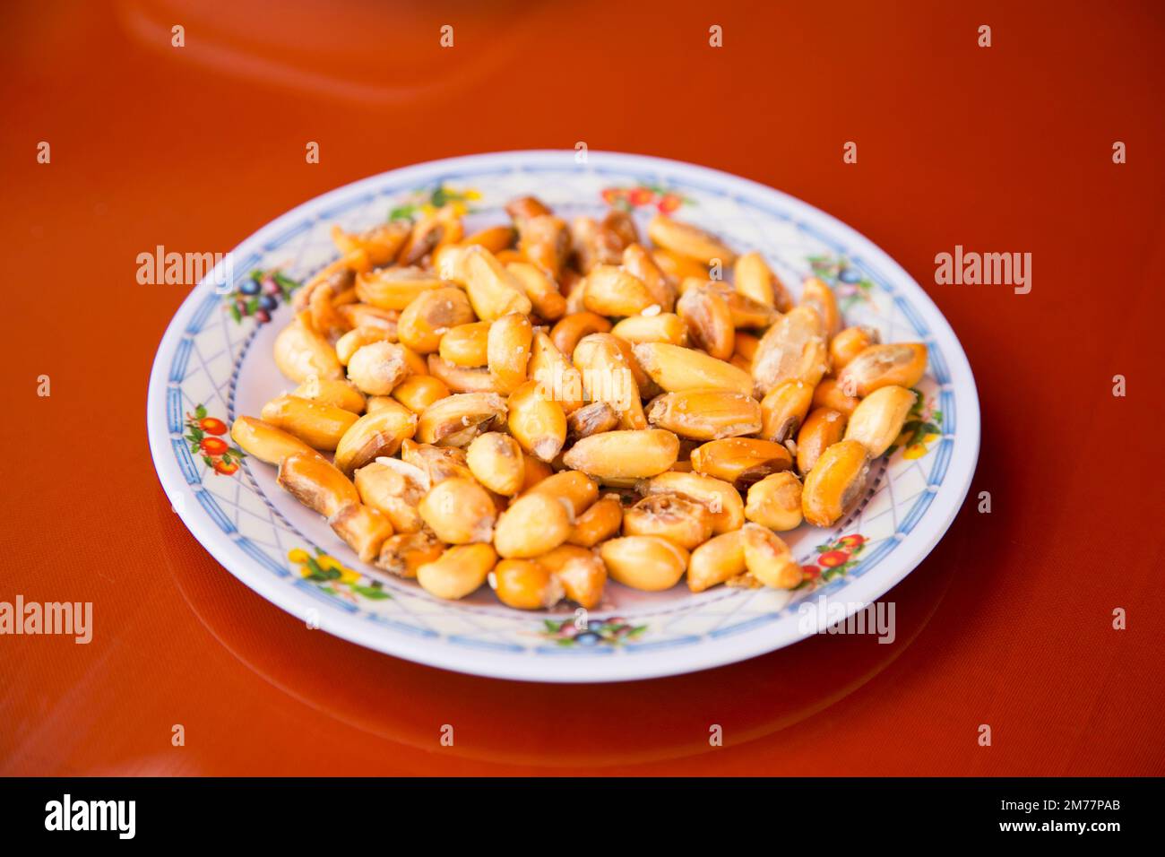 Preparing a delicious Peruvian sea bass ceviche in the fishing port of ...