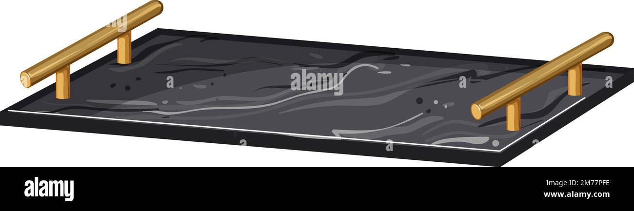 decoration marble tray cartoon vector illustration Stock Vector Image ...