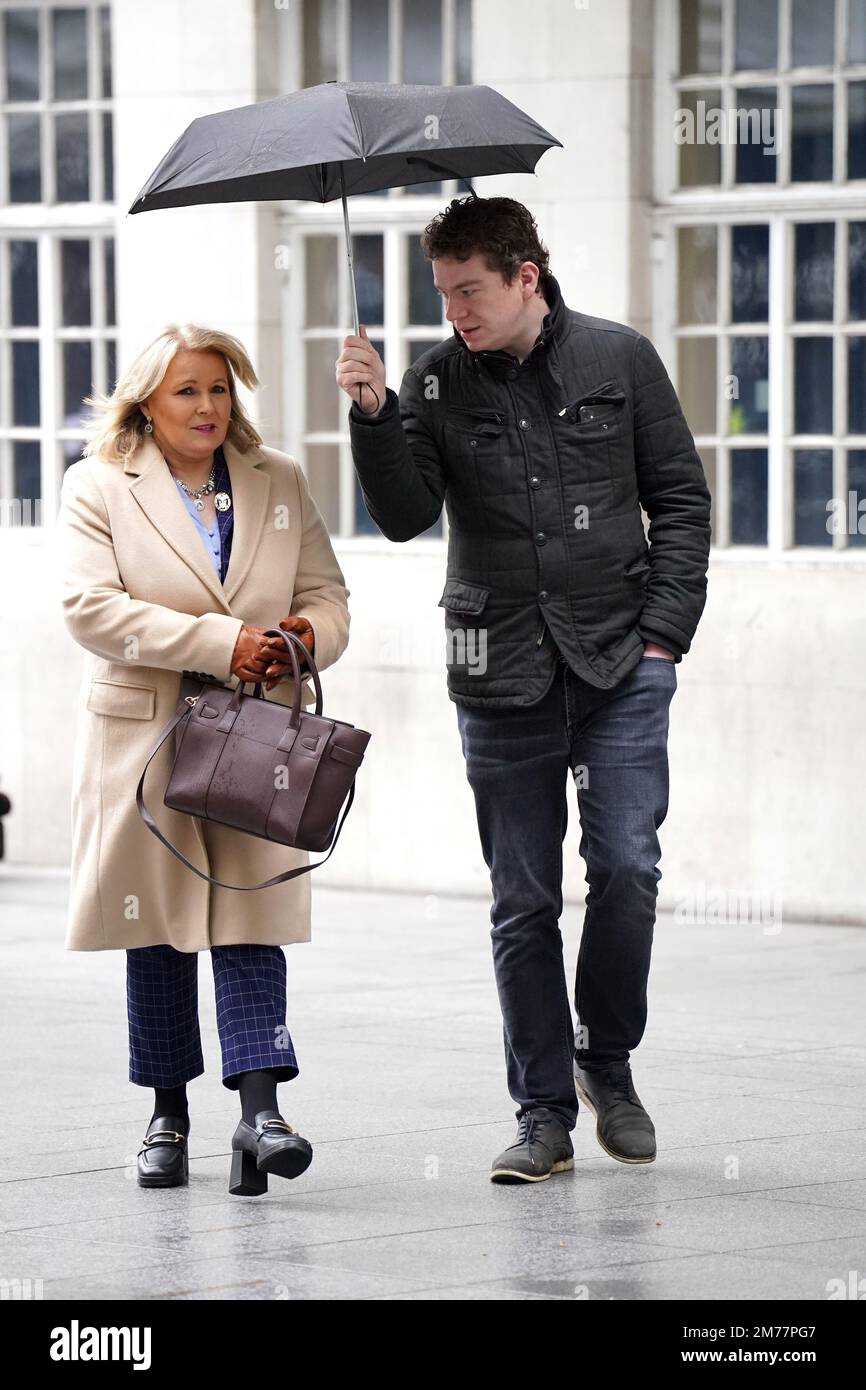 Royal College of Nursing (RCN) general secretary Pat Cullen (left ...