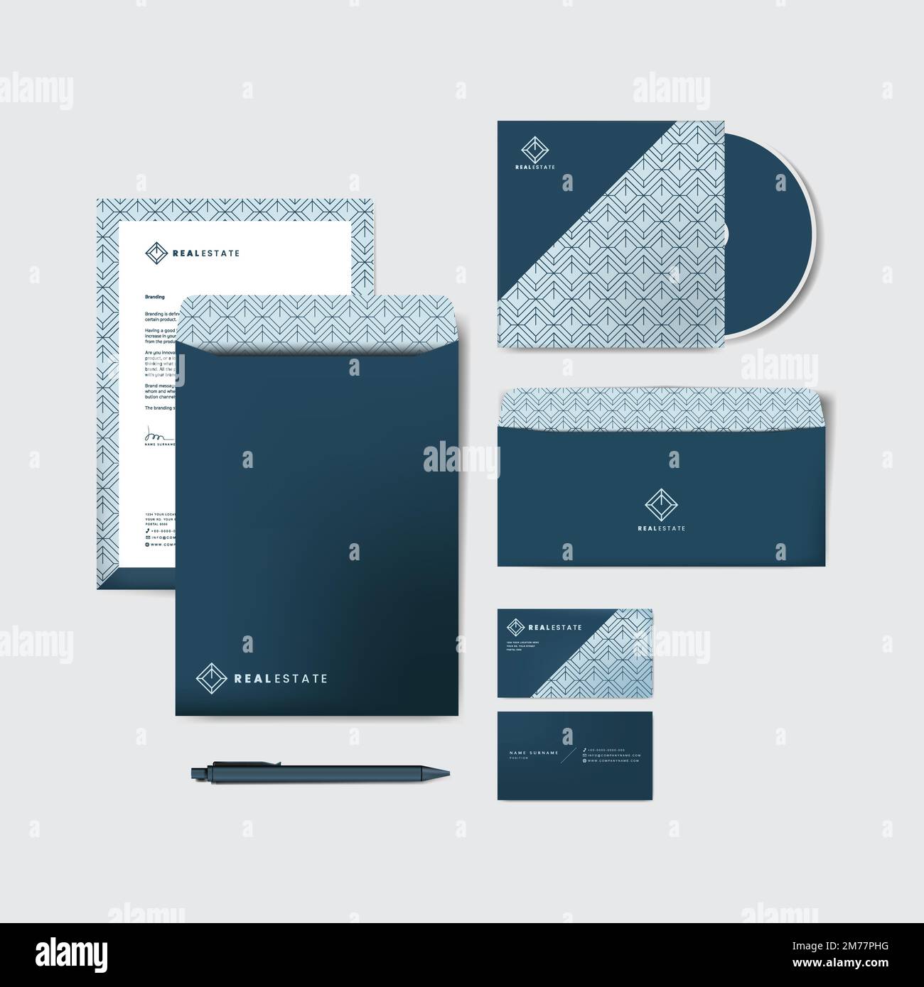 Layout for printed materials mockup vector Stock Vector Image & Art - Alamy