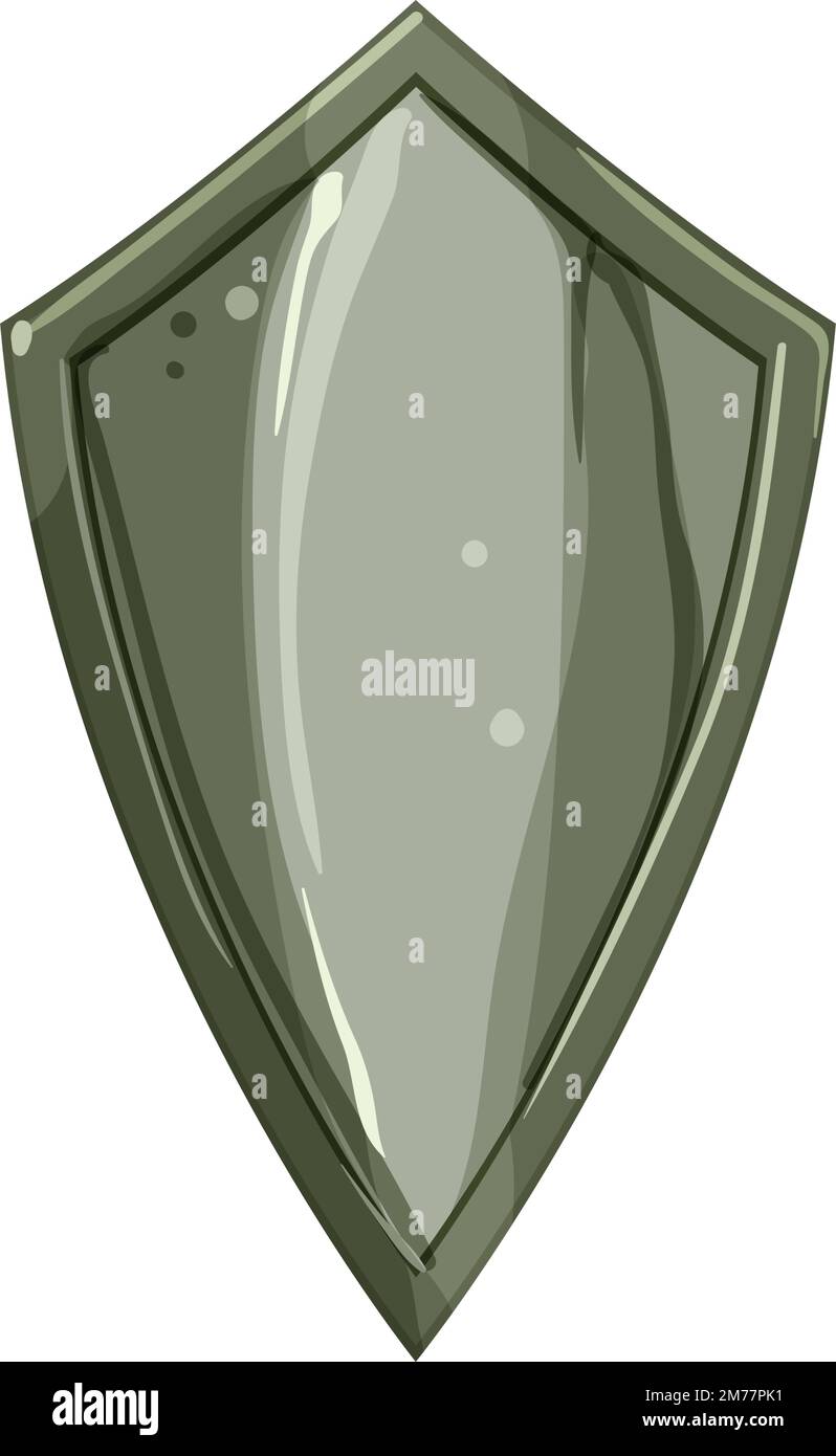 steel medieval shield cartoon vector illustration Stock Vector Image ...