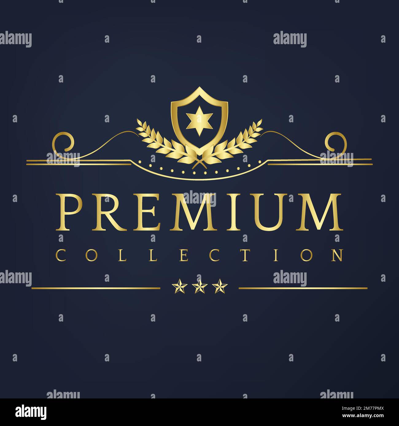 Premium collection badge design hi-res stock photography and images - Alamy