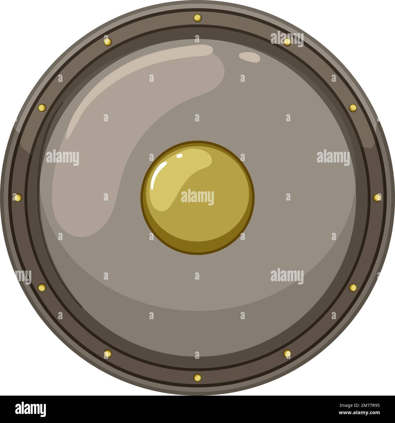 emblem medieval shield cartoon vector illustration Stock Vector Image ...