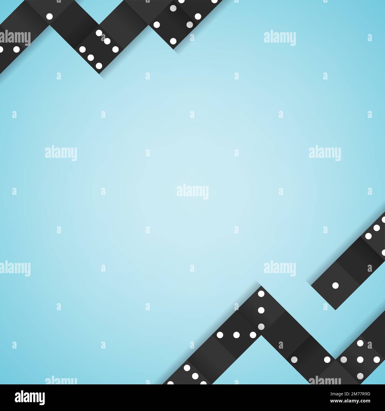 Black blocks frame on blank blue background vector Stock Vector Image ...