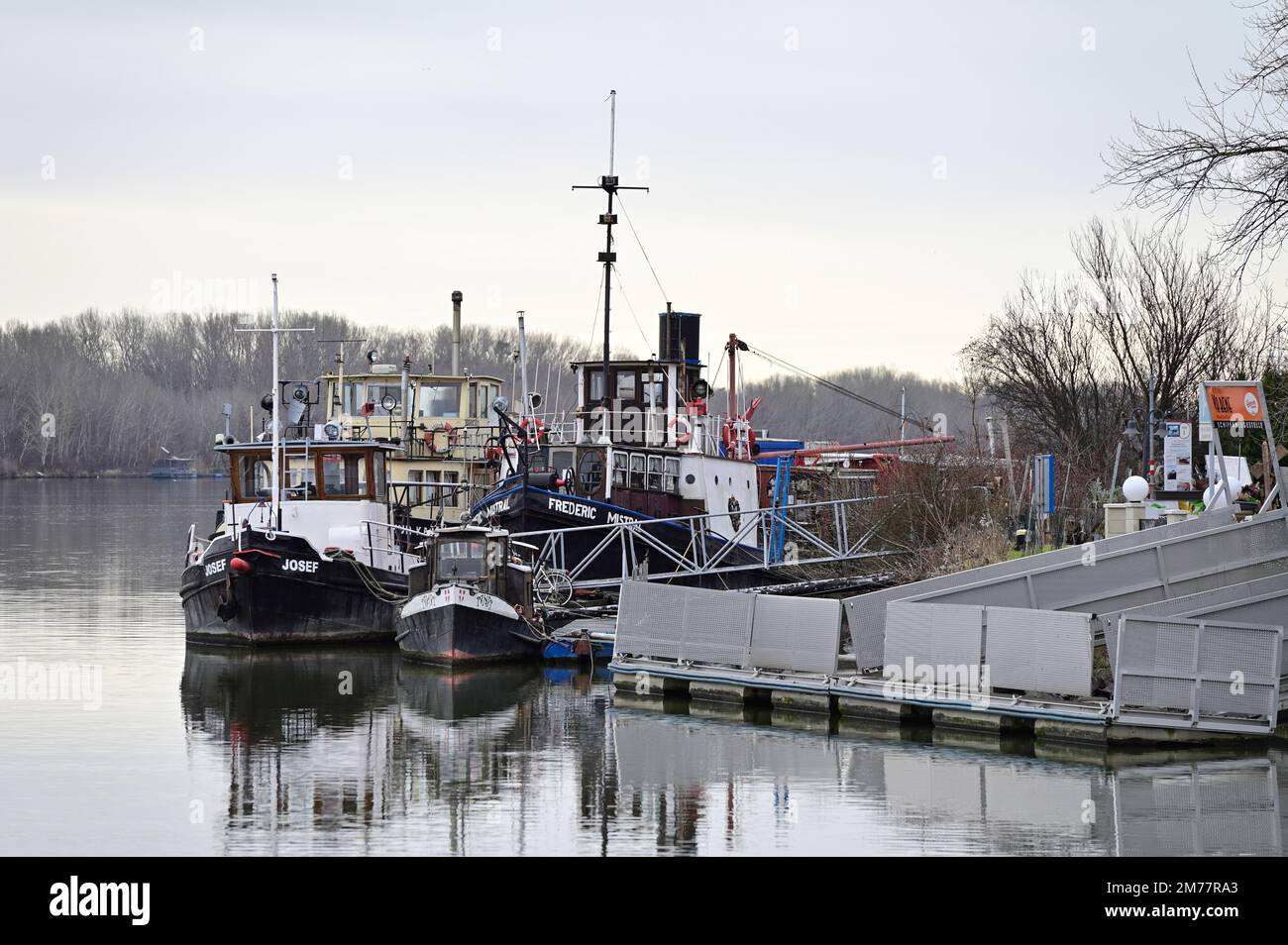Vienna, Austria. Ship Museum on the Danube in Vienna Stock Photo - Alamy