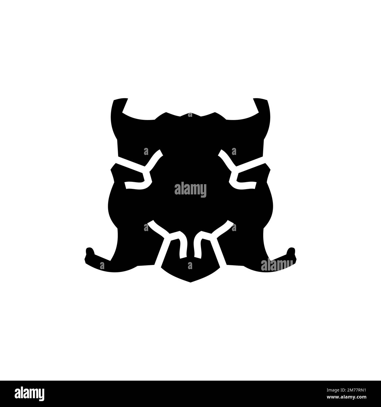 Rorschach test icon. Simple style Rorschach test background symbol ...