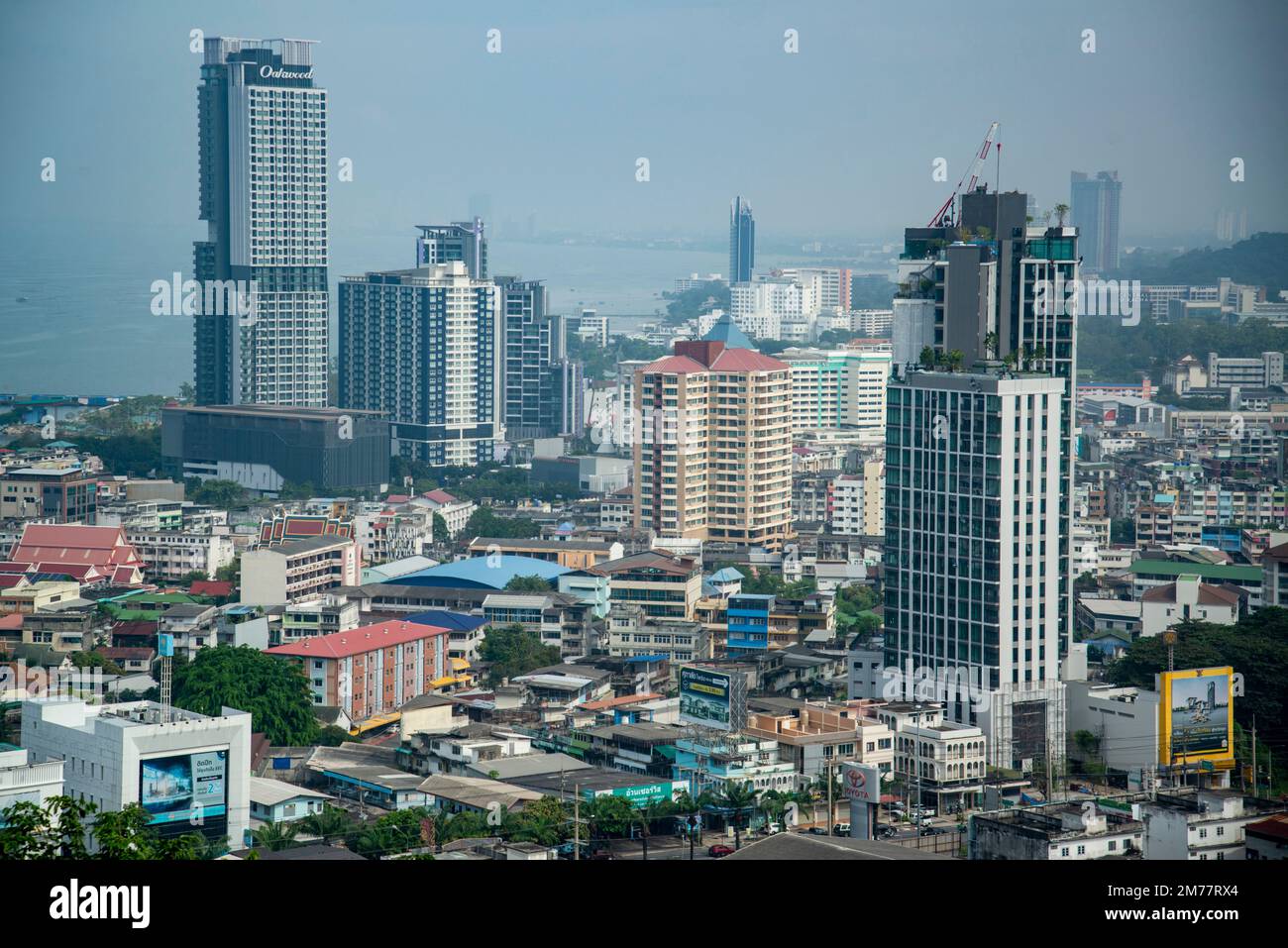 The City View of Si Racha in the Province of Chonburi in Thailand, Thailand, Siracha, November ...