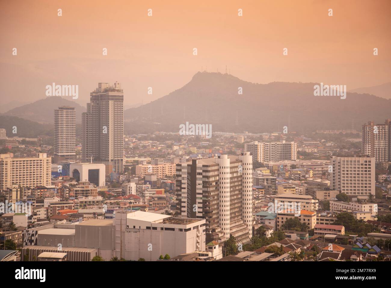 The City View of Si Racha in the Province of Chonburi in Thailand ...