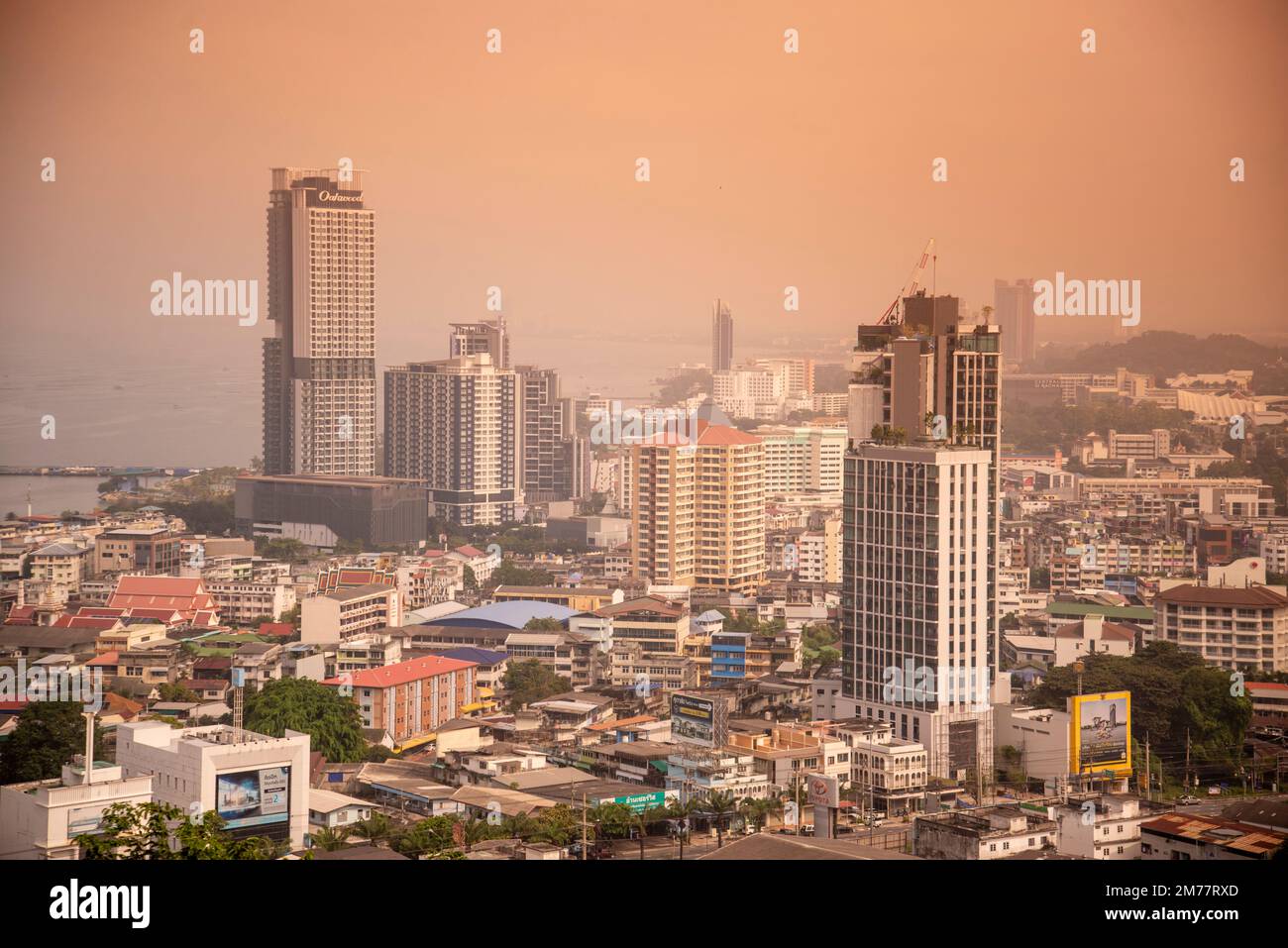 The City View of Si Racha in the Province of Chonburi in Thailand ...