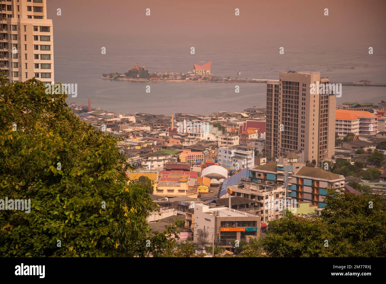 The City View of Si Racha in the Province of Chonburi in Thailand ...