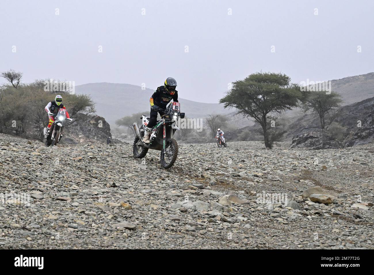 83 JAGU Julien (fra), Drag'On Rally Team, Moto, action during the Stage ...