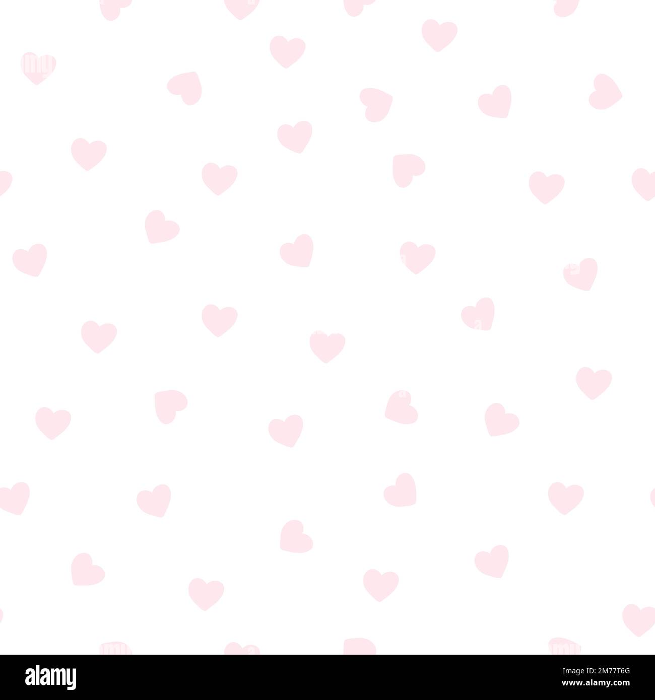 Seamless pink heart pattern vector Stock Vector Image & Art - Alamy