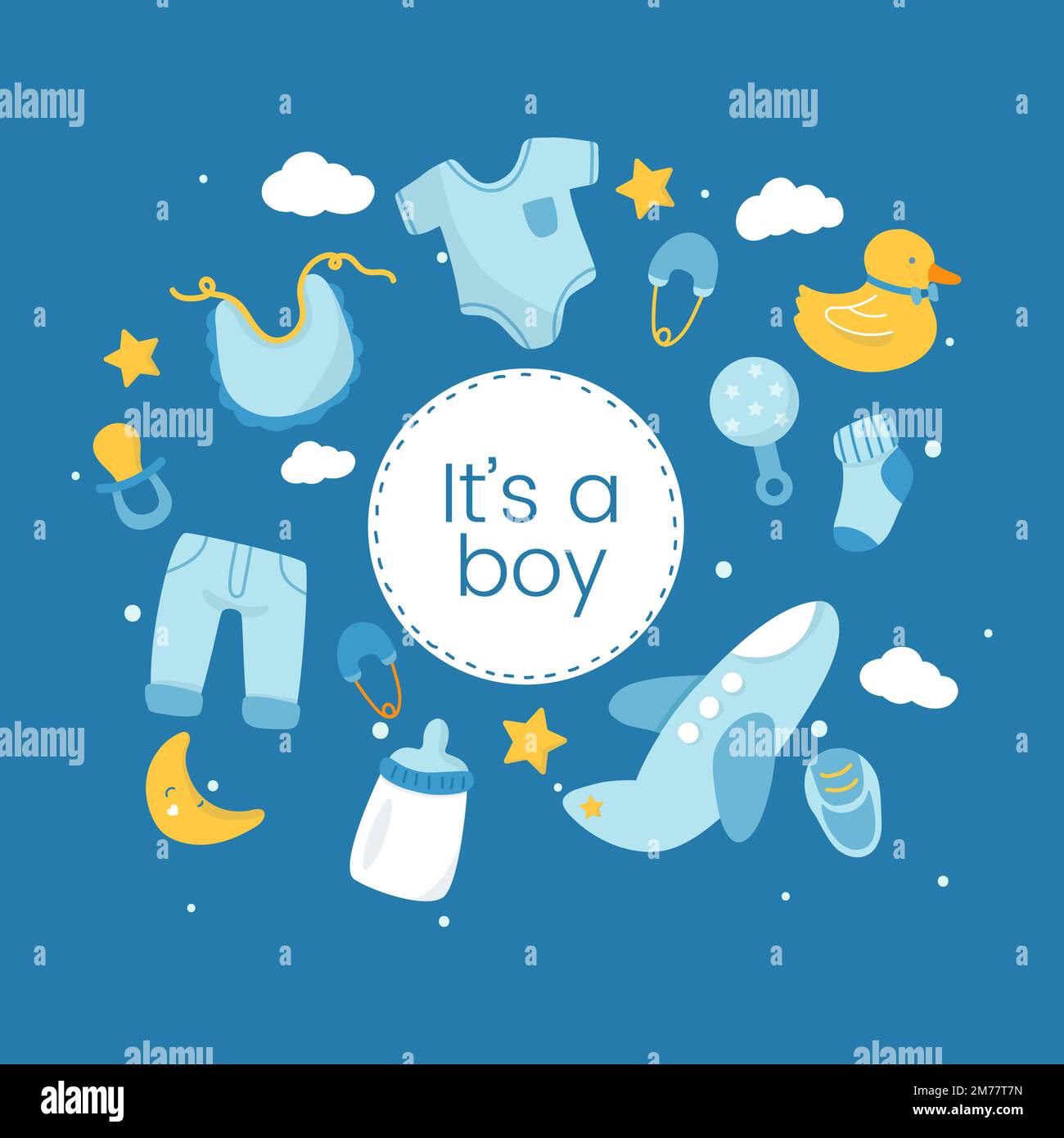 Boy reveal Stock Vector Images - Alamy