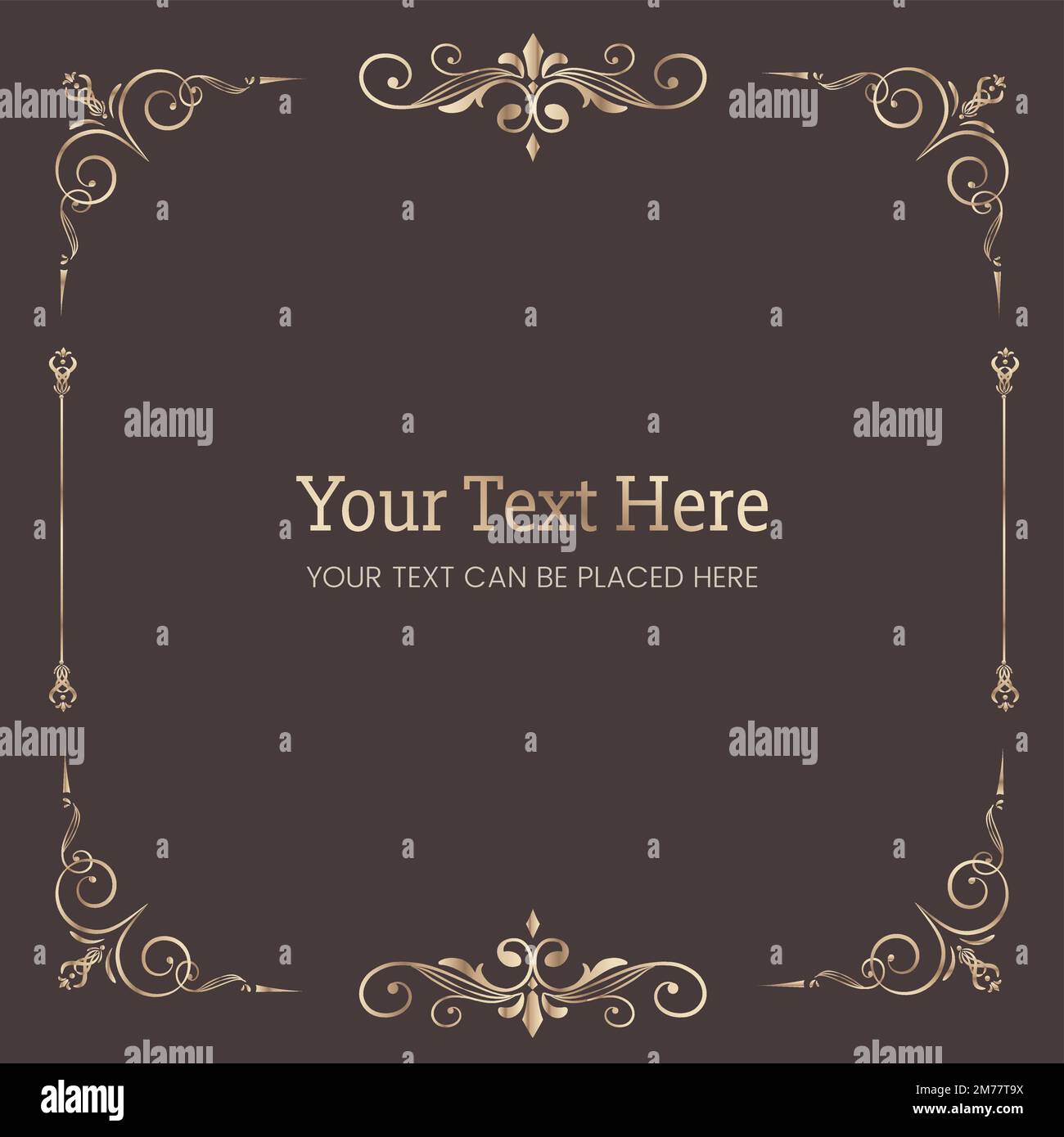 Decorative calligraphic ornament banner vector Stock Vector Image & Art ...